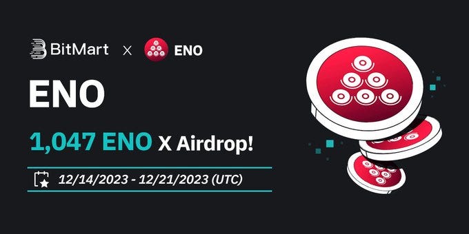 Bitmart & ENO Token Airdrop: 1,047 $ENO tokens await | by ...