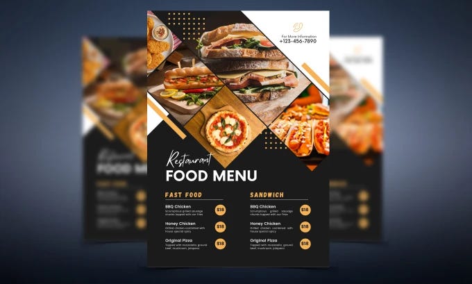 A well-designed restaurant menu does double duty: it entices customers ...