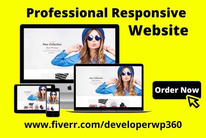 I will build and design responsive wordpress website, professional ...