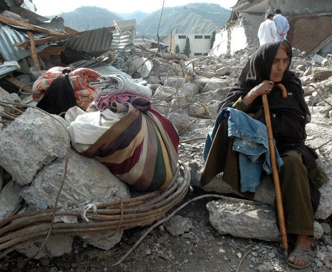 Five Days Among Death And Misery. I know natural disasters leave marks ...