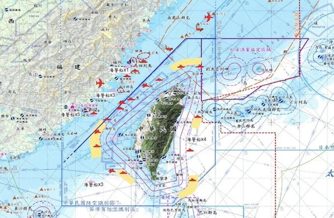 China Forces Conducts its largest military drill around Taiwan Strait ...