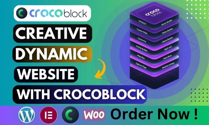 I will create a dynamic website with crocoblock, elementor pro using ...