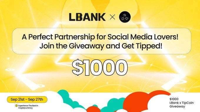 Get $1000 USDT Tokens Airdrop from Lbank x TipCoin | by CryptoExplorerHub | Medium