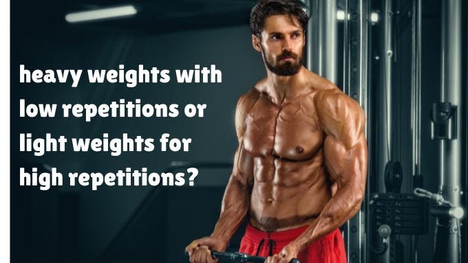 Which is better for building muscle, using heavy weights with low ...