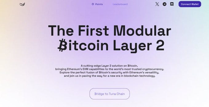 TunaChain — 1st modular BTC L2,Airdrop??? | by DuaCrypto | Medium