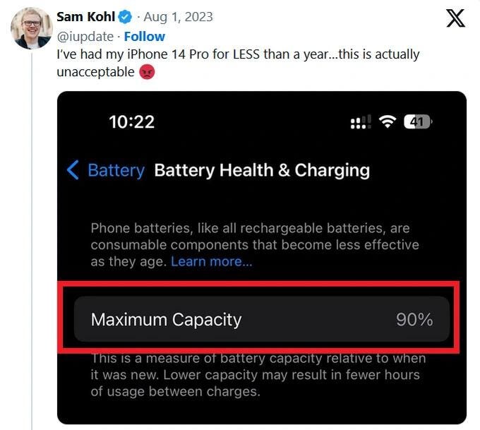 iPhone 14 Users Express Frustration Over Battery Drainage Within a Year ...