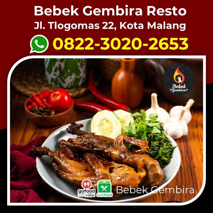 WA 0822–3020–2653, Warung Bebek Muda Cabe Ijo di Malang | BEBEK GEMBIRA ...