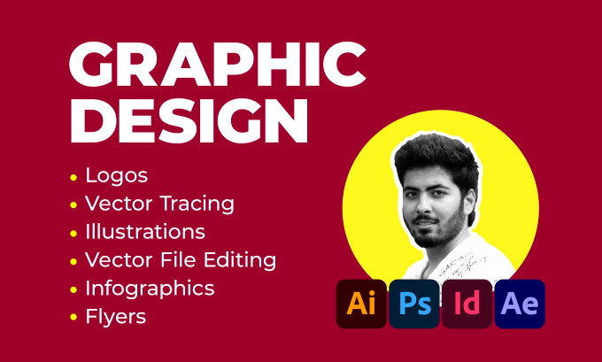 I will do any vector based graphic design on adobe illustrator ...
