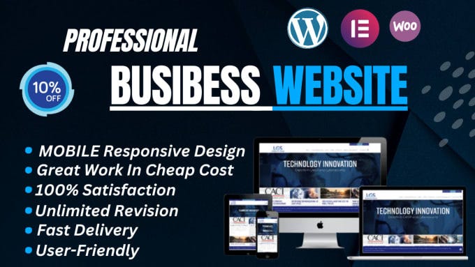 I will design and develop a professional business website | by ...