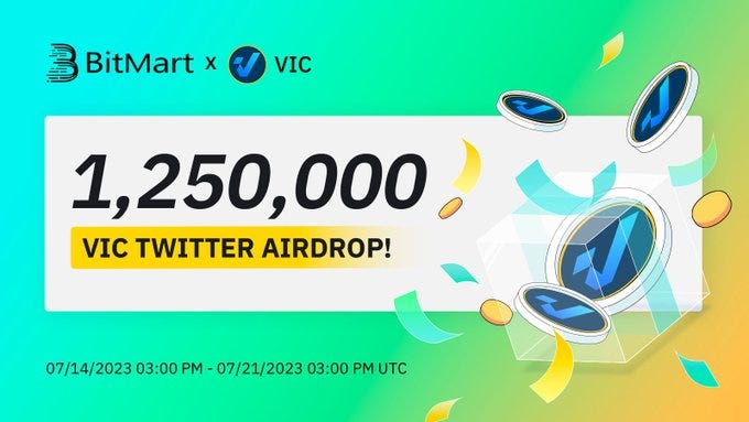 Free VIC Airdrop tokens — July Airdrop 2023 | by Media Airdrop | Jul, 2023 | Medium