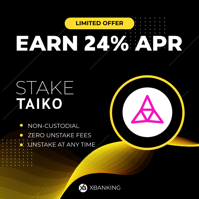 Staking Taiko (TAIKO) 24% APR. Passive income from Taiko (TAIKO) — Teletype