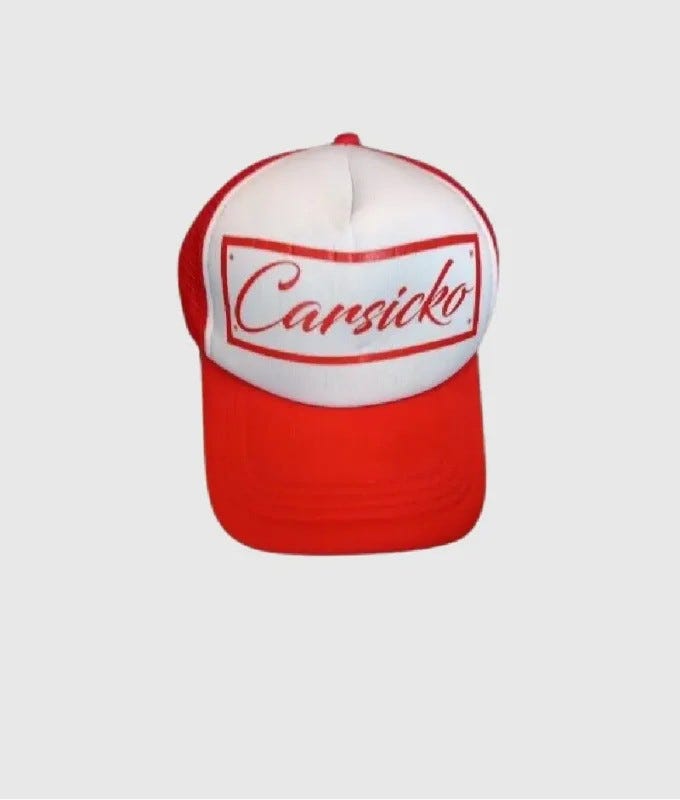 Carsicko Baseball Cap Red - Carsicko Clothes - Medium