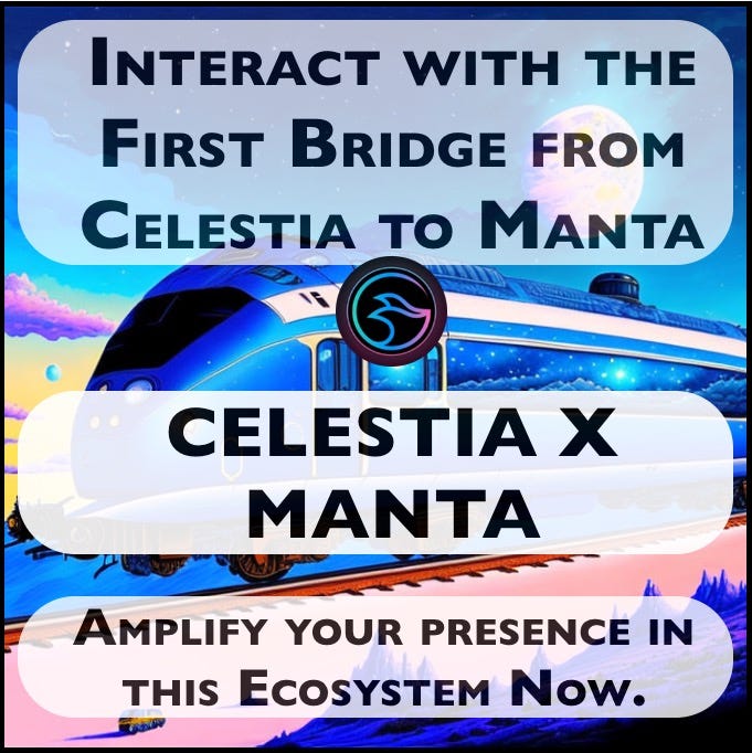 How to Bridge TIA from Celestia to Manta? | by Train To Crypto | Medium