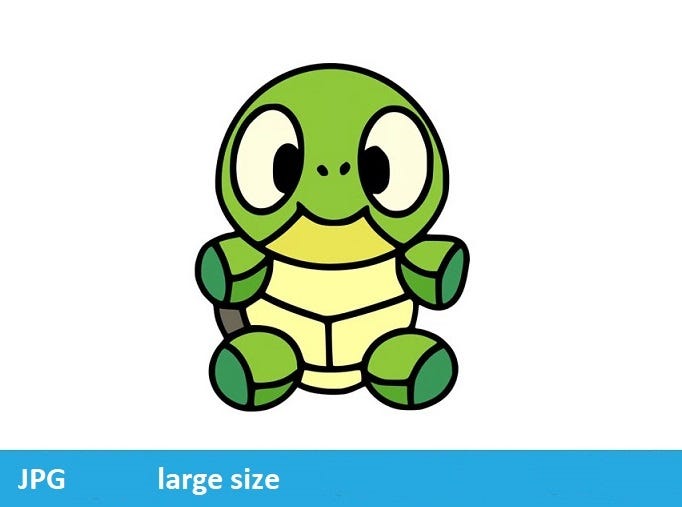 Turtle Boy Bluey jpeg image Cartoon Digital File - Jniemerka - Medium