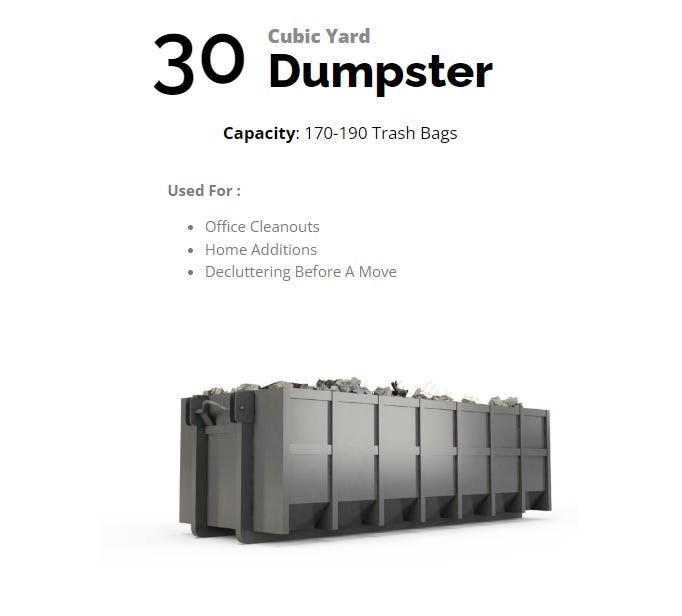 Looking for 30 yard roll off dumpster rentals? | by Prime Dumpster | Medium