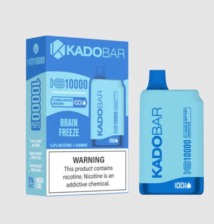 Brain Freeze Kado Bar 10000 Puffs Disposable Vape Flavor Journey ...