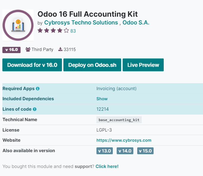 [Odoo 16] Instalasi Full Accounting Kit — Cybrosys | by Jenny | Medium