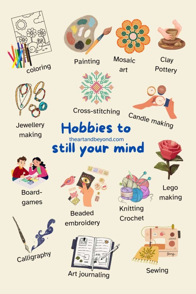 20 Hobbies to still your mind | The Art and Beyond | by The Art and ...