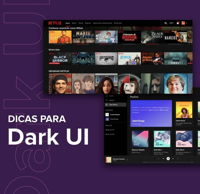 Dicas para dark UI. Independente se você vai desenvolver… | by Deploy ...