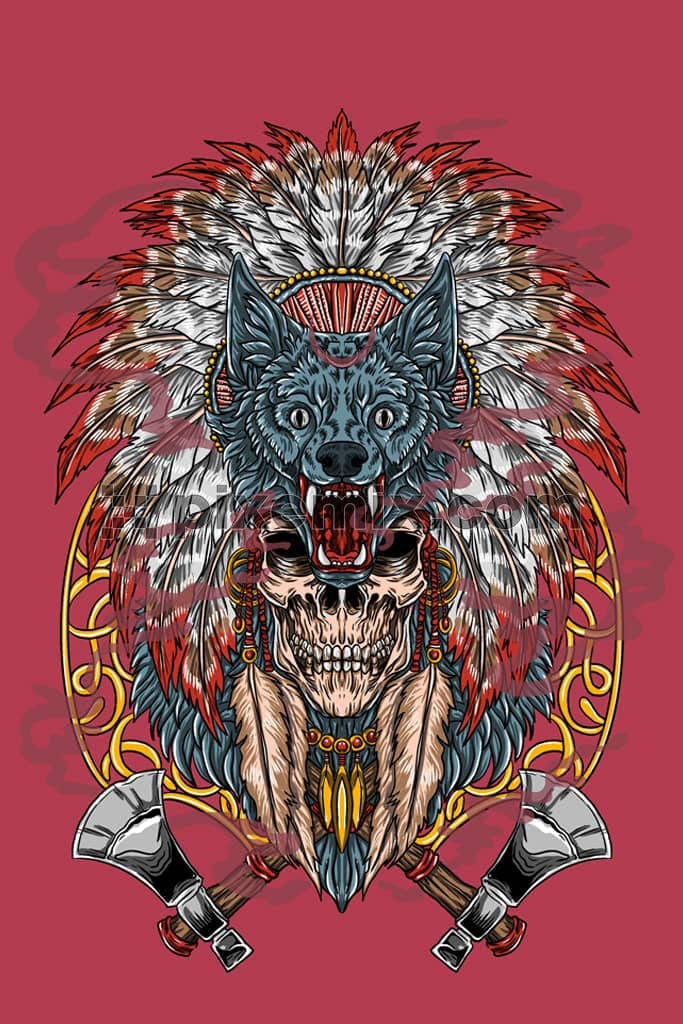 Red tribe inspired product graphic | by Pixe2022 | Medium