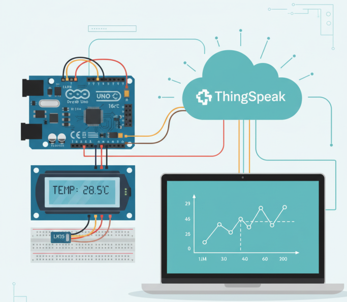 Integrasi Sensor LM35, Arduino, dan ThingSpeak untuk Visualisasi Data Suhu Real-Time | by Ferdi ...