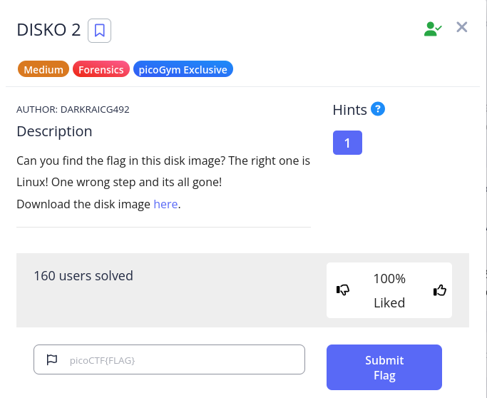 Picoctf Disko 2 Writeup Description By Indadul Medium