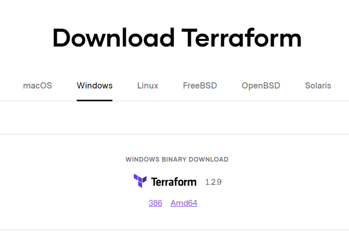 Instalar Terraform Windows 11. Ingresamos al sitio web de terraform el… | by Michaelcapera | Medium