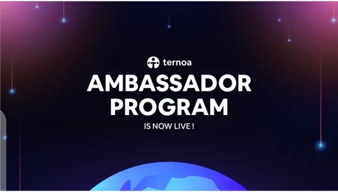 Ternoa ambassador program. WHAT IS A TERNOA AMBASSADORS? Ternoa… | by Actiondaddy Style | Medium