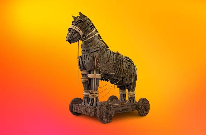 The Trojan strategy in business. (the skills of striking the giant at ...
