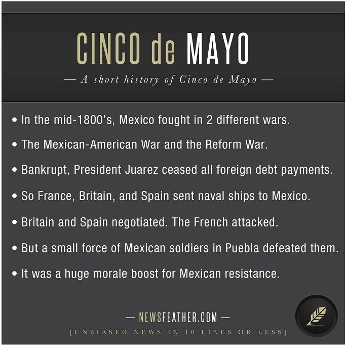 Cinco de Mayo. A short history of Cinco de Mayo. | by News Feather ...