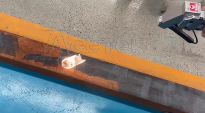 Laser Cleaning Machine to remove rust from steel bars | by Acctek | Medium