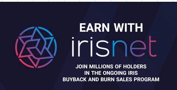 IRIS BUYBACK AND BURN SALES PROGRAM | by IRIS NETWORK | Medium