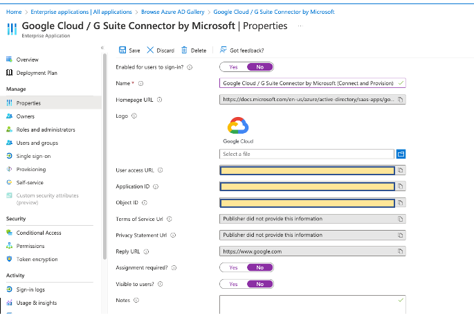 Federate your User Accounts in Microsoft Azure AD to Google Cloud ...