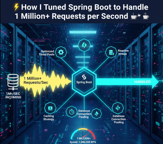 ⚡ How I Tuned Spring Boot to Handle 1 Million+ Requests per Second 🧑‍💻☕ | by Karuna | Stackademic
