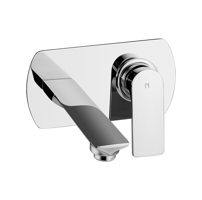 Single Lever Wall Mounted Concealed Basin Mixer - Nobero India - Medium
