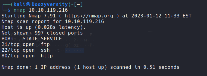 Agent Sudo — Try Hack Me Lets Kick Things Off With An Nmap Scan By Doozy Medium