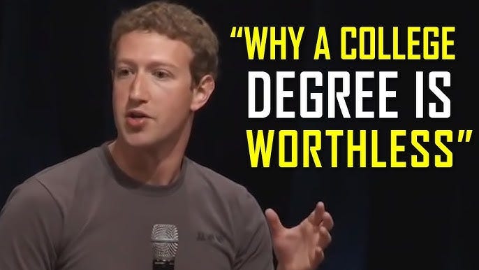 The Most Useless Degrees Ever. Mark Zuckerberg, Azad Chaiwala and so ...