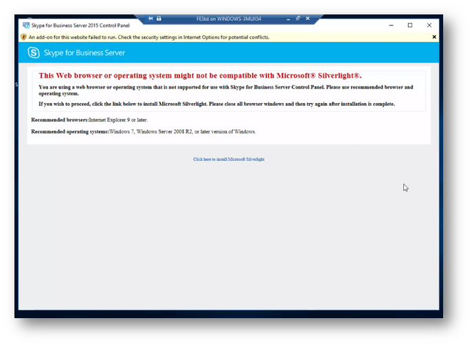 This Web browser or operating system might not be compatible with ...