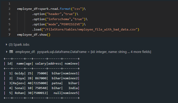 Handling corrupted records in spark | by Goldykarn | Medium