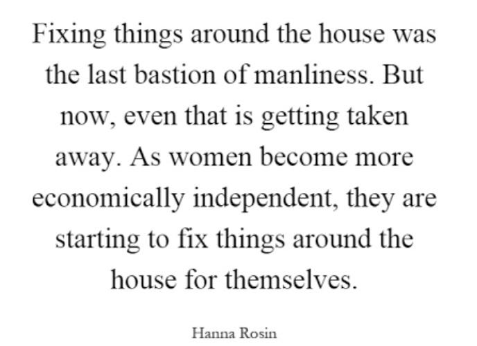 Fixing things around you is nothing to do with gender. | by Anam Alia ...