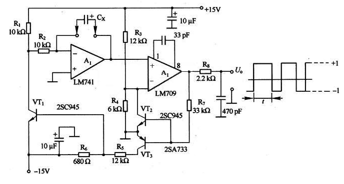 Capacitor measurement circuit composed of LM741 | by 冯鸣 | Medium