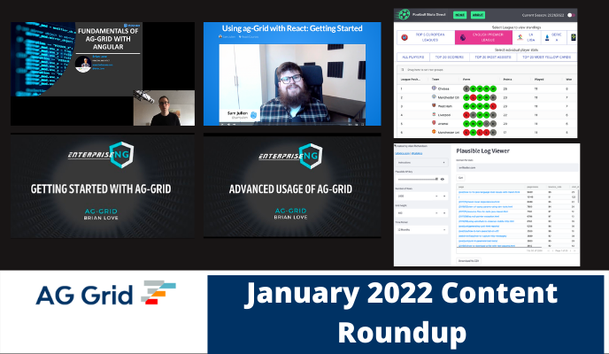 AG Grid Community Roundup January 2022 | by Alan Richardson ...