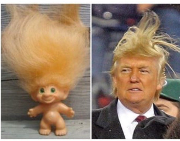 Triple Threat: Tangerine Troll Trump | by Davinder | Medium