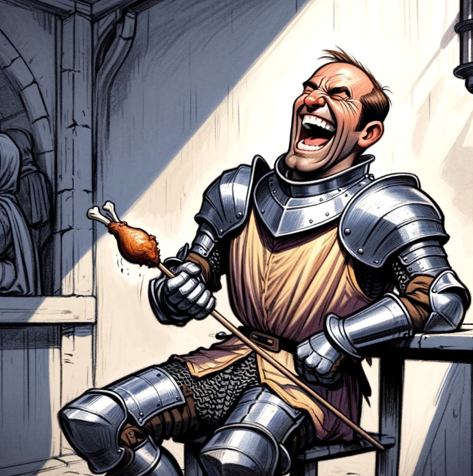 The Adventures of Sir Laughsalot. The knight's unlikely guide | by Gary ...