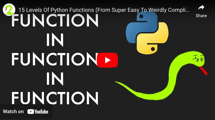 [VIDEO] 15 Levels Of Python Functions | by Liu Zuo Lin | Level Up Coding
