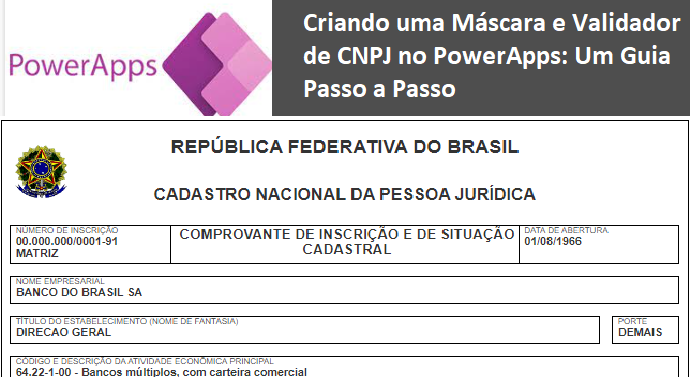 Criando uma Máscara e Validador de CNPJ no PowerApps: Um Guia Passo a ...