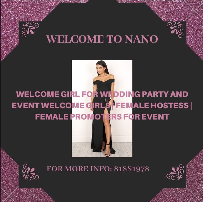 Welcome girl for wedding party | by Nisrine Nano Kiwan | Medium