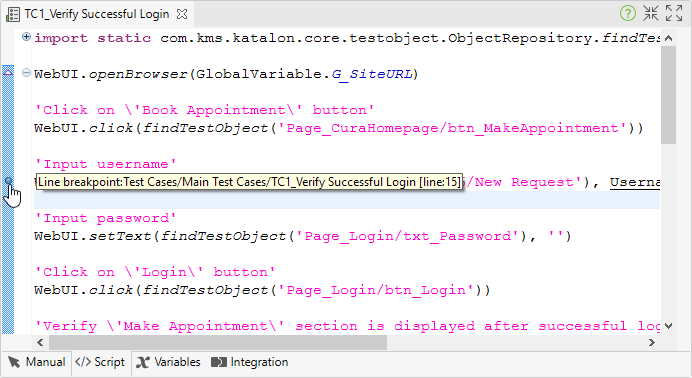 Debugging test case using Katalon Studio | by Katalon | Medium