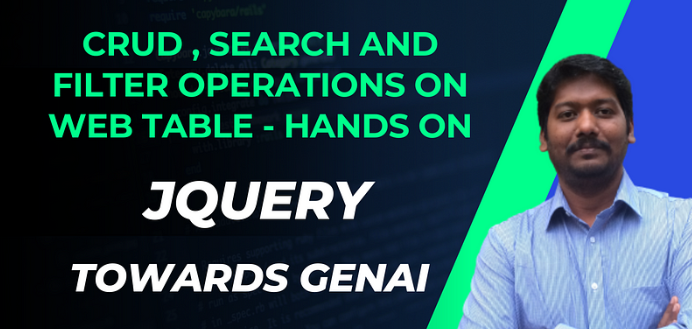 Web Table CRUD, Search and Filter Operations with jQuery | by Srinivas ...