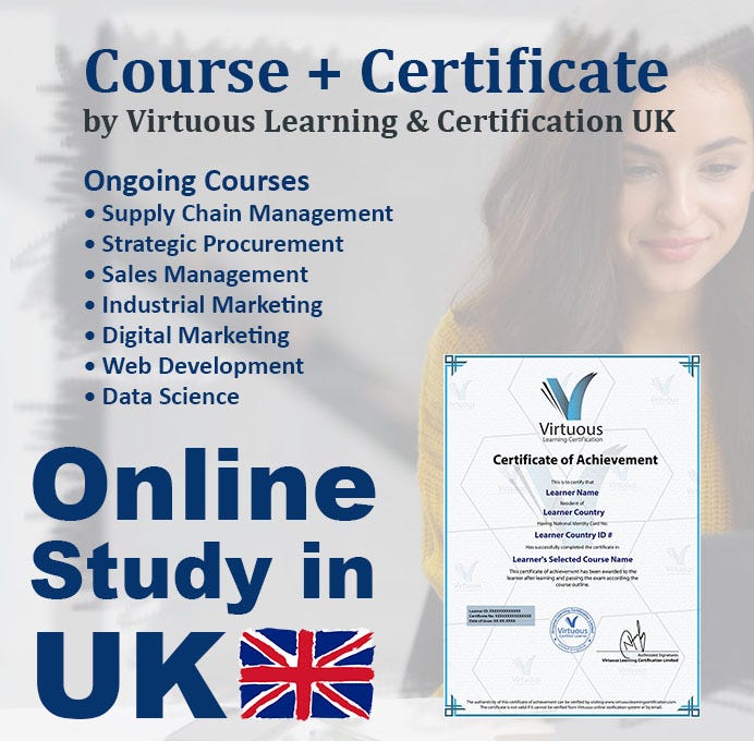 Course + Certificate by Virtuous Learning & Certification UK - Virtuous ...